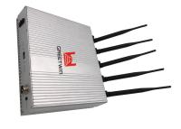 China Walkie talkie Five Band Cell Phone Signal Jammer WiFi Shield with Adjustable button for sale