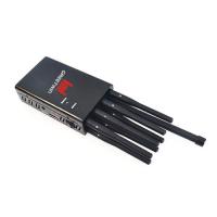 China 8 Channels Black Aluminum Portable Mobile Phone Signal Jammer Hand Pocket Size for sale