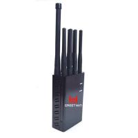 China 8 Channels Black Aluminum Portable Mobile Phone Signal Jammer Hand Pocket Size for sale