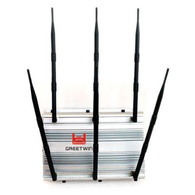 China VSWR Protection 4G LTE Cell Phone Signal Jammer , Mobile Phone Inhibitor High Power for sale