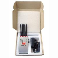 China 5 Band Portable Jammer High Power To Block GSM 3G 4G LTE Wireless Video WiFi Jammer In Meeting Room for sale