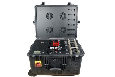 China 360 Watts High Frequency Drone Signal Jammer Portable 500m Jamming Range for sale