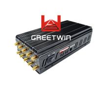 China Portable Cell Phone Signal Jammer Block 3G 4G 10 Antennas Plus 2-20 Meters Jamming Range for sale