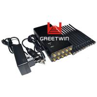 China Full Bands Cell Phone Signal Blocker Device 2G 3G 4G / WiFi / GPS / Lojack 10 Antennas for sale