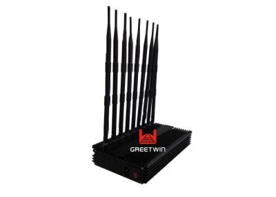 China 45W Cell Phone Signal Jamming Device 9 Band Frequencies Shielding All Wireless for sale