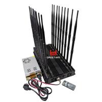 China 18 Antennas Mobile Phone Network Jammer 2G 3G 4G Wifi 5.2G /5.8G/ GPS Jammer for sale