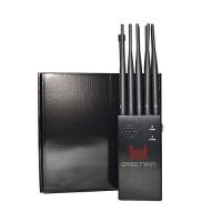 China Build-In Cooling Fan Signal Jammer 10 Channels Portable Lojack GPS WiFi 5.8G for sale