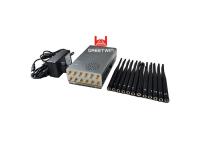 China LTE Blocker Cell Phone Signal Jammer WiFi GPS VHF UHF LOJACK RF 315 MHz 433MHz for sale