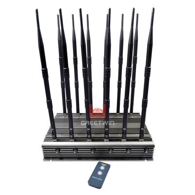 China 12 Channels WIFI5.8G, UHF/ VHF LOJACK Jamming Distance 60m Signal Jammer for sale