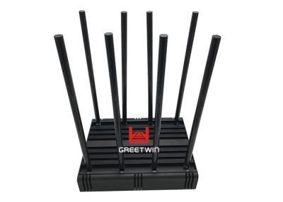 China 8 Antennas Desktop GSM DCS 3G 4G WIFI Cell Phone Signal Jammer Suit for Europe for sale