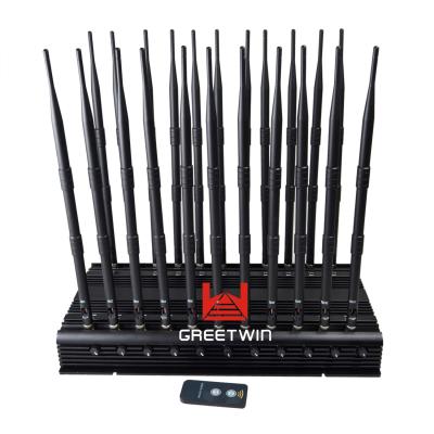 China AC 110 / 220V Mobile Phone Signal Jammer 5G LTE 2G 3G 4G Wi-Fi GPS for sale