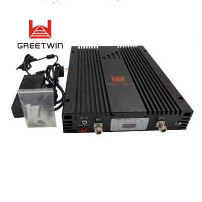 China Tri Band LCD Display Cell Phone Signal Boosters 27dBm 78dB EGSM 900MHz WCDMA 2100MHz LTE2600MHz for sale