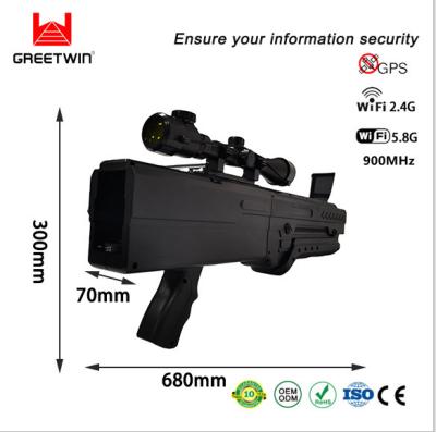 China 4 Band 900MHz WiFi 5.8g 2.4G GPS 2km Uav Signal Jammer for sale
