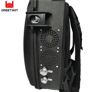 China Five Band UHF 1.5KM 2.4G 5.8G 433MHz Uav WiFi Drone Jammer for sale