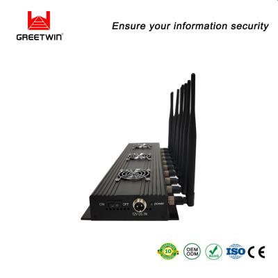 China RF Wireless 60m 10 Antennas GPS WiFi Jammer 48W for sale