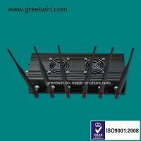China Desktop RF 3G 4G 50m 433MHz 6 Antennas GPS Signal Blocker for sale