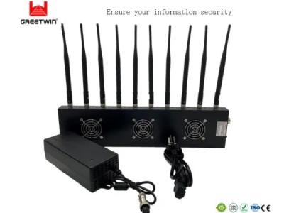 China 315MHz Lojack WiFi GPS Signal Blocker Jammer 10 Antennas 20W for sale