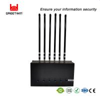 China 2G 3G LTE 4G Adjustable Mobile Phone Signal Jammer , 80W phone signal scrambler for sale