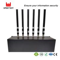 China 2G 3G LTE 4G Adjustable Mobile Phone Signal Jammer , 80W phone signal scrambler for sale
