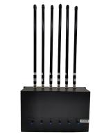 China 2G 3G LTE 4G Adjustable Mobile Phone Signal Jammer , 80W phone signal scrambler for sale