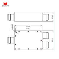 China LTE 698~4000MHz 50W Cell Phone Power Divider 2 Way for sale