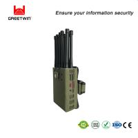 China 10 Channel 10.0W Handheld Signal Jammer WiFi 3G 4G LTE for sale