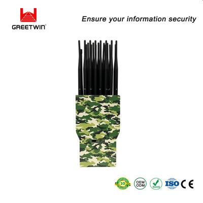 China 16000mAH 21.0W Wifi Signal Blocker 21 Antennas With Car Recharger for sale