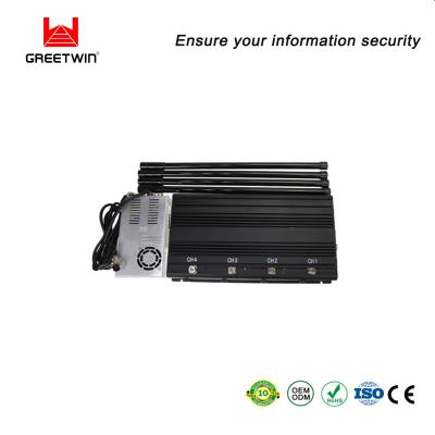 China 8000mAh  4 Antennas Cell Phone Signal Jammers 2g 3G 4G GPS Scrambler for sale