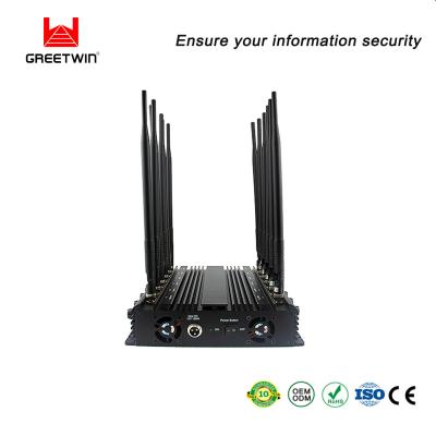 China 12 Antennas Siganl Jammer Block 2G 3G 4G 5G WIFI 2.4G WIFI 5.8G LOJACK 868 433 315 Car Jammer for sale