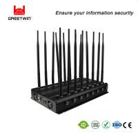 China 40m GSM Mobile Phone Signal Jammer 16 Antennas 2G 3G 4G 5G for sale