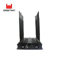 China 34W AC100V Mobile Phone Signal Jammer 12 Bands 380mm Antennas GSM for sale