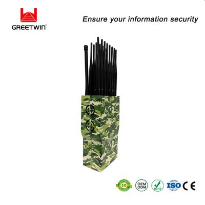 China 21 Channels 5G LTE Handheld Signal Jammer Car Charger Lojack Signal Blocker for sale