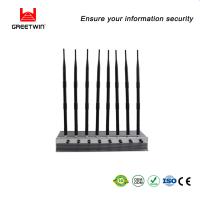 China CDMA 850 70W Adjustable Mobile Signal Jammer 8 Antennas Desktop Blocker for sale