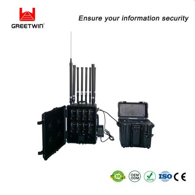 China CDMA GSM Cell Phone Signal Blocker 2.5dBi 8 Antenna Bluetooth RF Jammer for sale