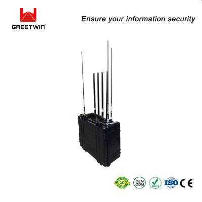 China GSM1800 2.5dBi 5 Band Signal Jammer Gps Lojack Cell Phone Mobile Blocker for sale