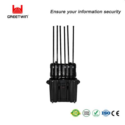 China 20AH LiFePO4 Anti Drone UAV 7 Bands Pelican 1440 180 Degrees 200W for sale