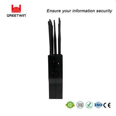 China 2.5dBi Antennas Handheld Signal Jammer 16000mAH 21 Band LTE Lojack for sale