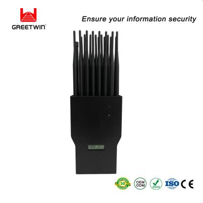 China 16000mAh Portable Signal Blocker LTE GSM PCS 16 Bands 2.5dBi With Car Charger for sale