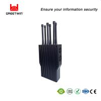 China Aluminum Mobile Phone Signal Jammer 6 Bands 8-10W 2G 3G 4G Bluetooth 40m for sale