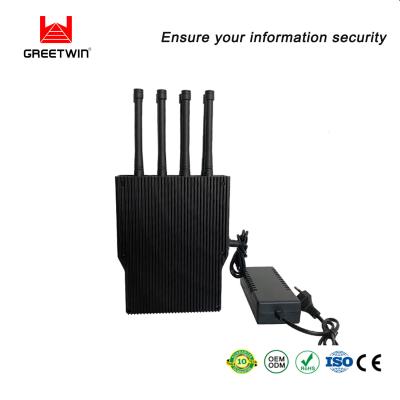 China DCS PCS Portable Signal Jammer 8-10w Per Band GSM LTE Omni Antennas for sale