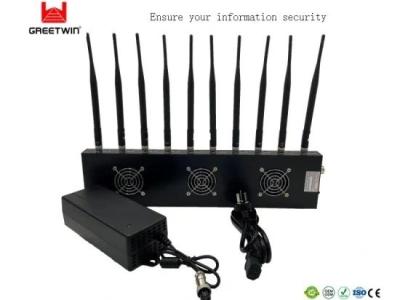 China 8 Band Cell Phone Signal Jammer 10w Signal Blocker Customizable Frequencies for sale
