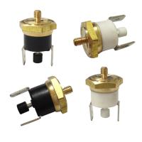 China Manual Reset Over Heat Thermal Bimetallic Thermostat Switch 250v 16a 50-180c for sale