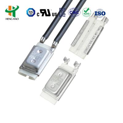 China Bimetallic Thermostat Thermal Protector with 50-180°C Operating Range AC-250V 10A DC-16V 20A for Motor and Transformer Protection for sale