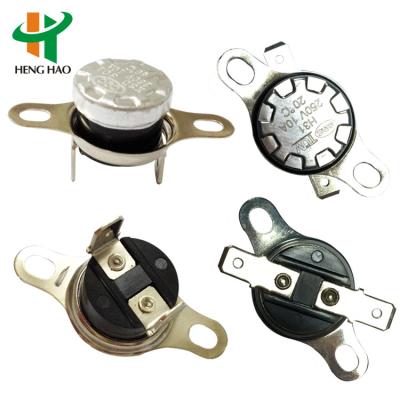 China KSD301 Bimetallic Thermostat with 100000 Cycles 250V 16A and 0-250℃ Temperature Range for sale