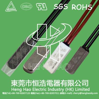 China AC125V 250V Rated Thermal Protection Switch , BW9700 Bimetal Thermostat Switch for sale