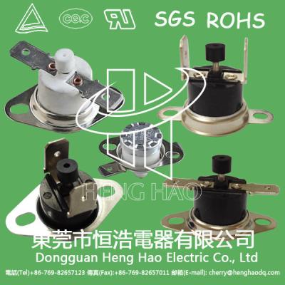China KSD301 manual reset thermostat,KSD301 temperature sensor for sale
