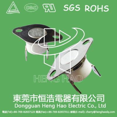 China Snap Action Type KSD301 Bimetal Thermostat AC 125V 250V Power Rated for sale