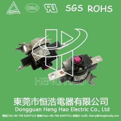 China Bimetal Disc Snap Action Thermostats KSD301 Model Thermal Cut Out Switch for sale