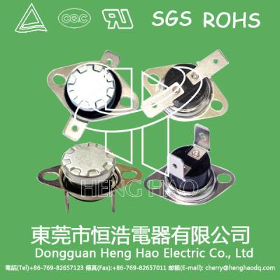 China Snap Action KSD301 Bimetal Thermostat AC 125V 250V Rated For Microwave Ovens for sale