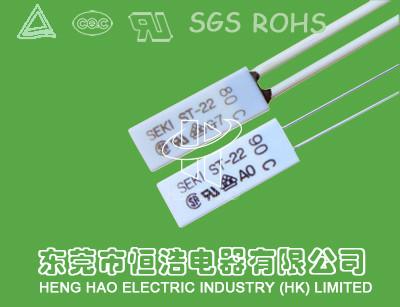 China Reusable SEKI Thermal Protector / Bimetal Thermal Switch ROHS Certificated st-22 for sale